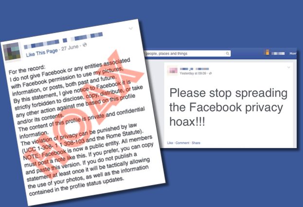 Please stop spreading the Facebook privacy notice hoax – ESET Ireland